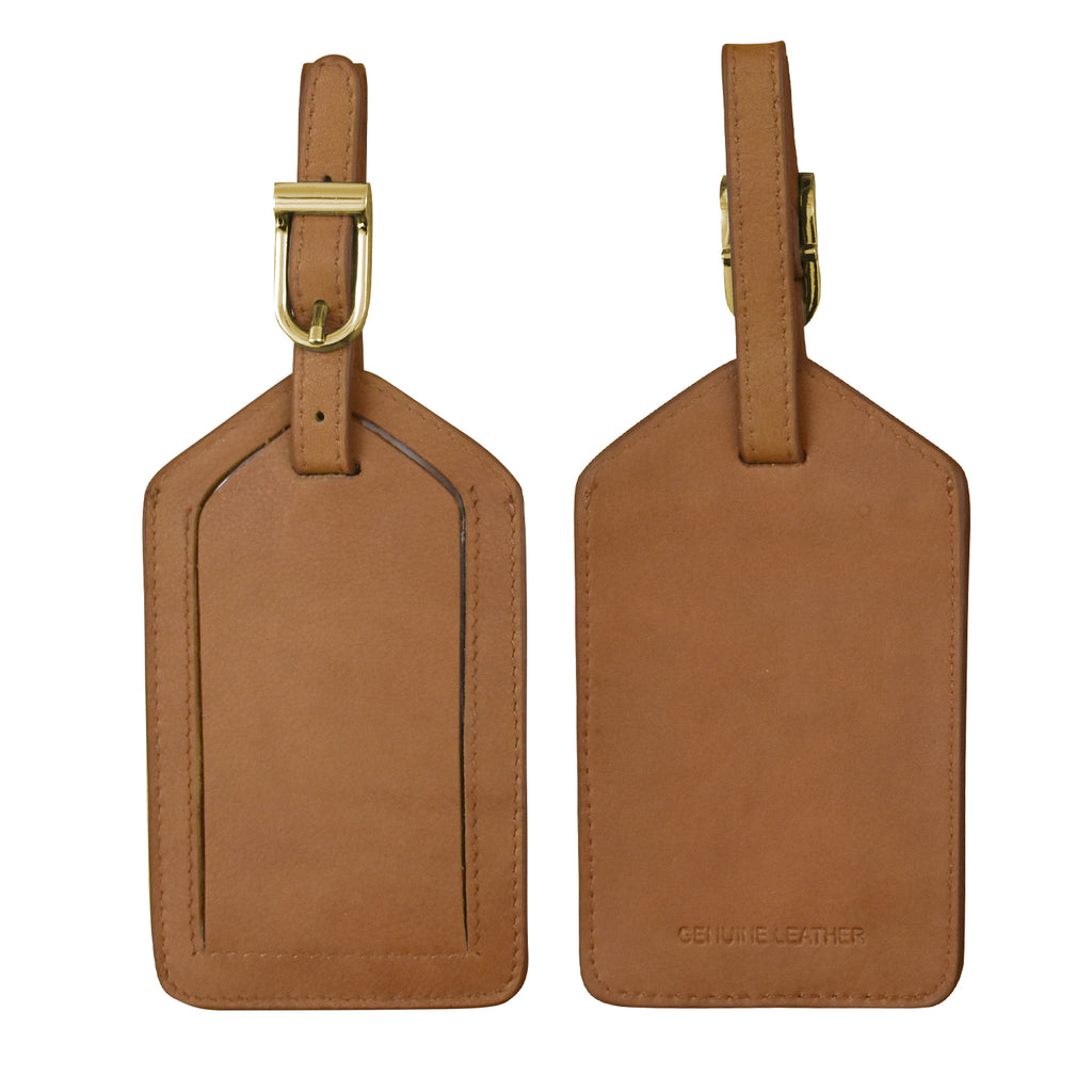 Leather Luggage Tag with Gold Buckle 6422G – Wholesale, ili New York